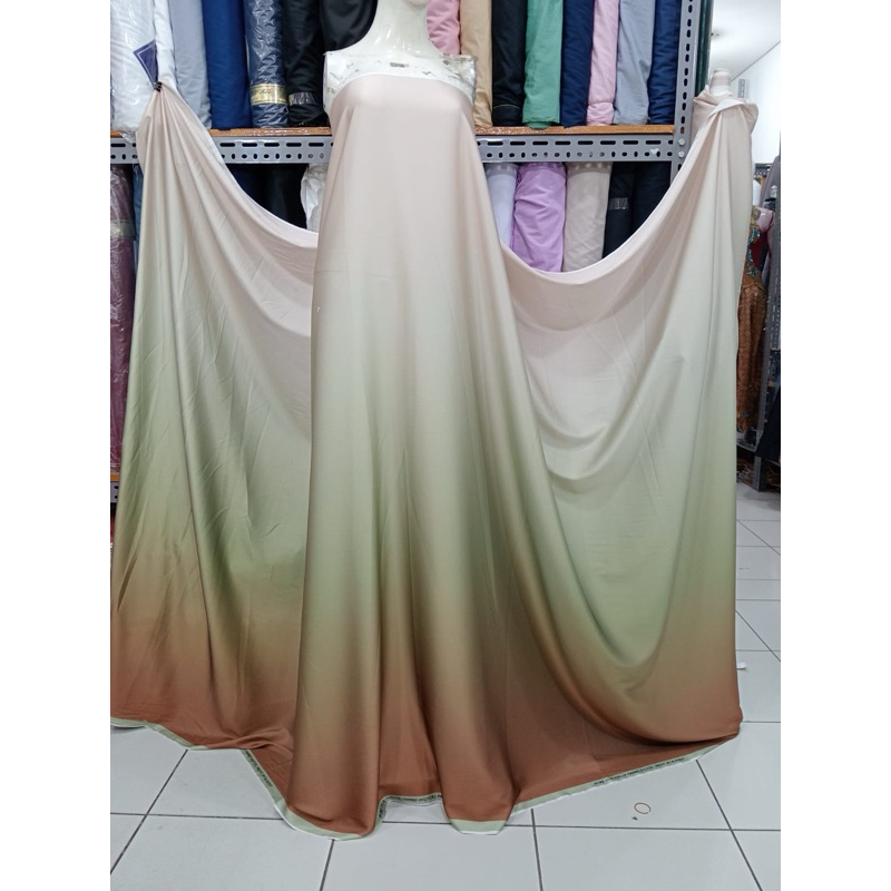 Jual Kain Bahan Armani Silk Premium / Bahan Ombre Gradasi / Bahan ...