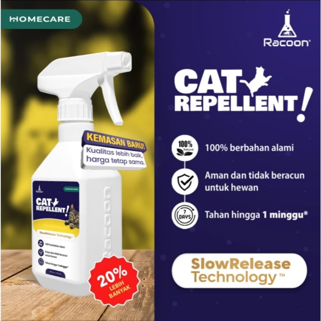 Jual Racoon Cat Repellent Spray Obat Cairan Pengusir Anti Kucing Liar ...