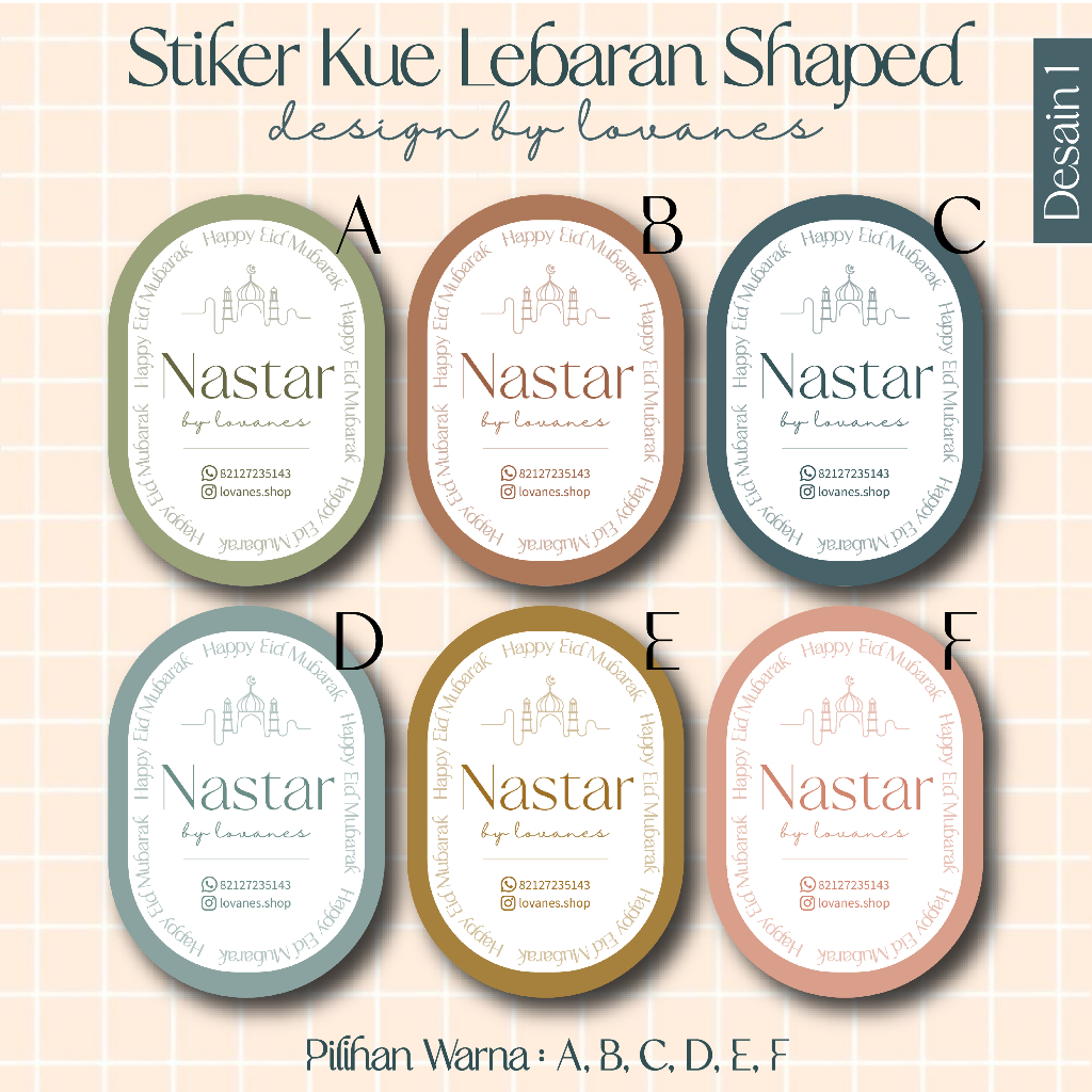 Jual STIKER KUE LEBARAN SHAPED / LABEL KEMASAN TOPLES KUE / STIKER KUE ...