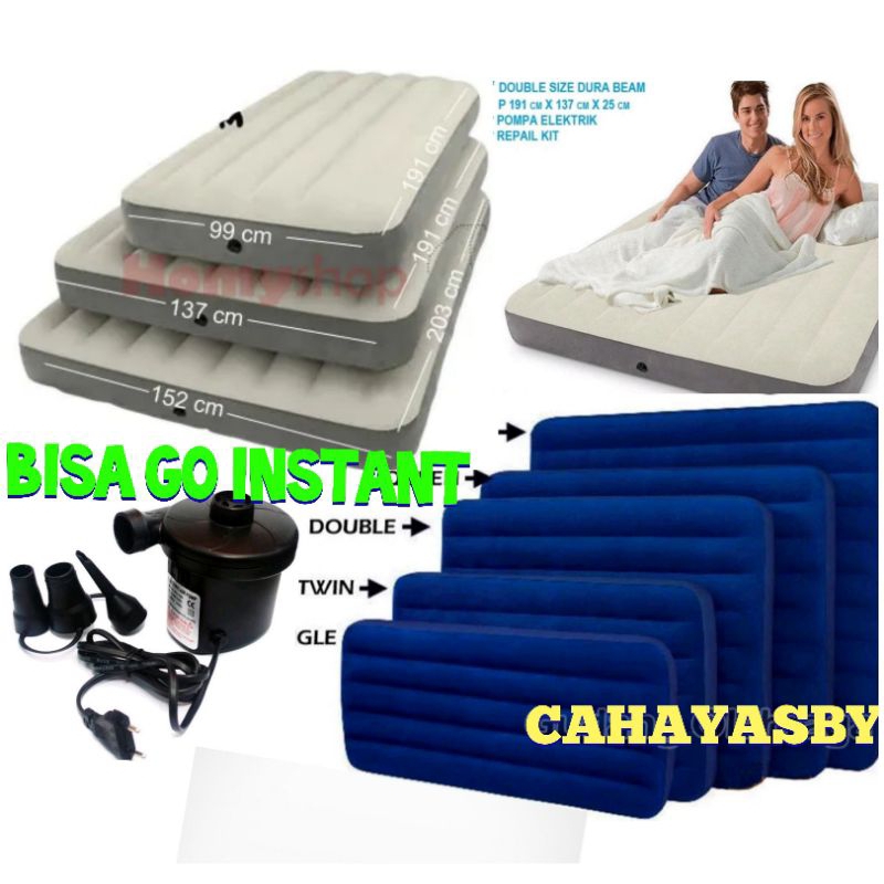 Jual Promo sale king kasur angin queen intex original dan Pompa Listrik ...