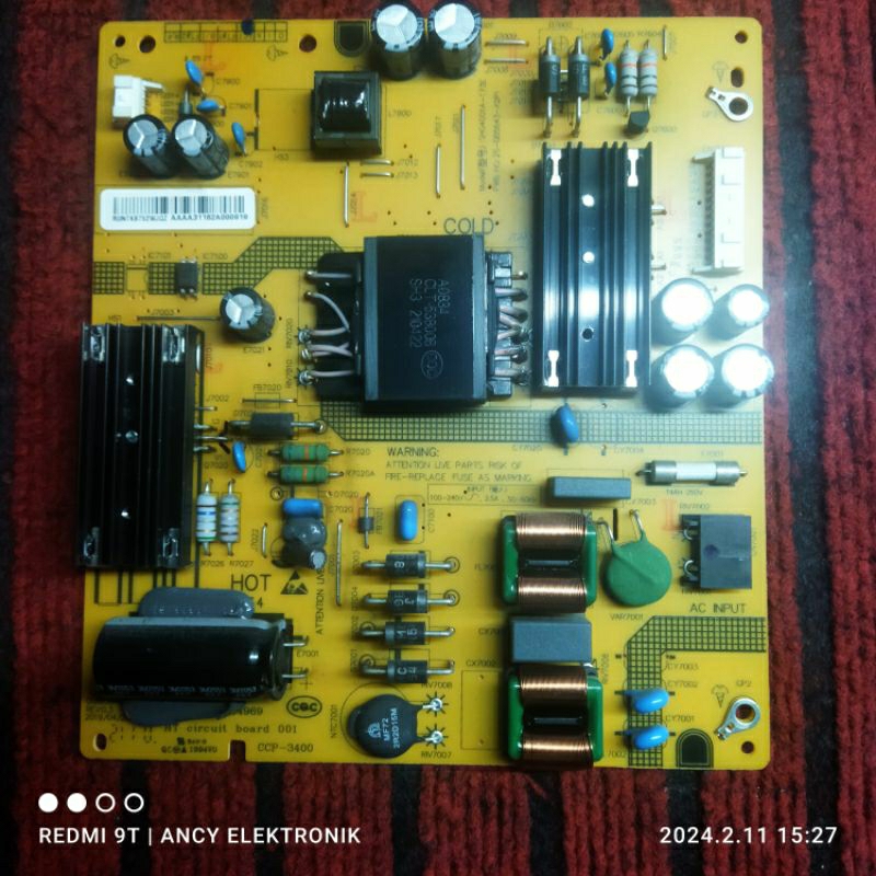 Jual PSU POWER SUPPLY TV SHARP 2T C42BG1I - 2T-C42BG1I - 2T C42BG1 ...