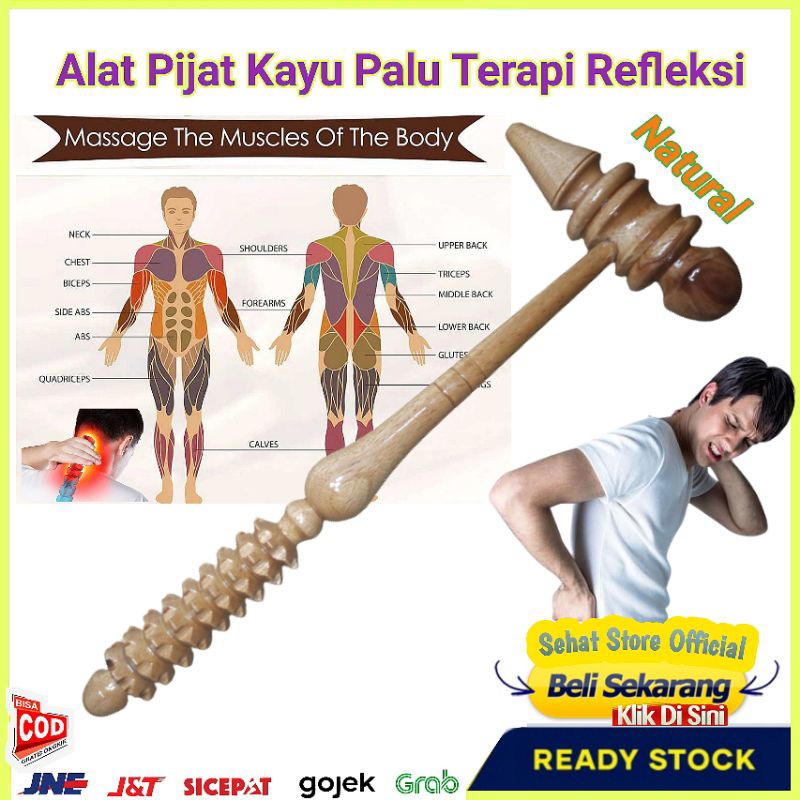 Jual Alat Pijat Palu Pijet Bahan Kayu Untuk Pijit Terapi Pemijat Refleksi Tradisional Pemijit ...