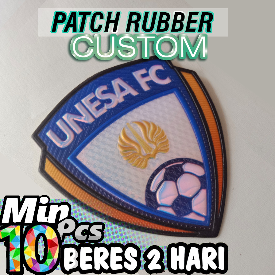 Jual Toko label patch jersey custom bahan TPU silikon lentur desain 3D ...