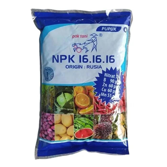 Jual Pupuk NPK Mutiara 16-16-16 Meroke Pak Tani Original 1 Kg | Shopee ...