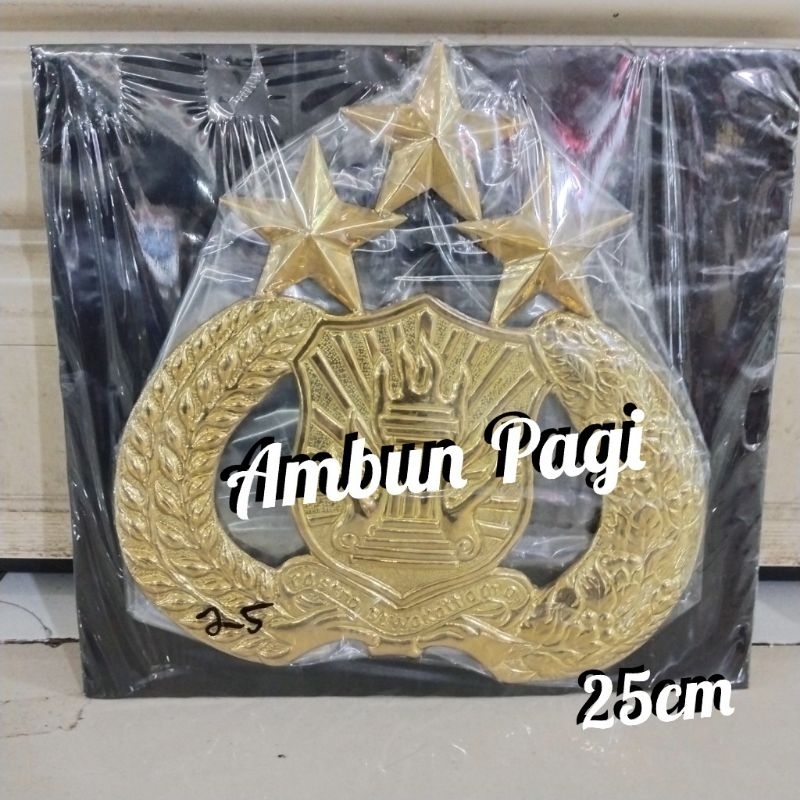 Jual best seller plat logo kuningan plat logo POLRI/POLISI/TRI BRATA ...