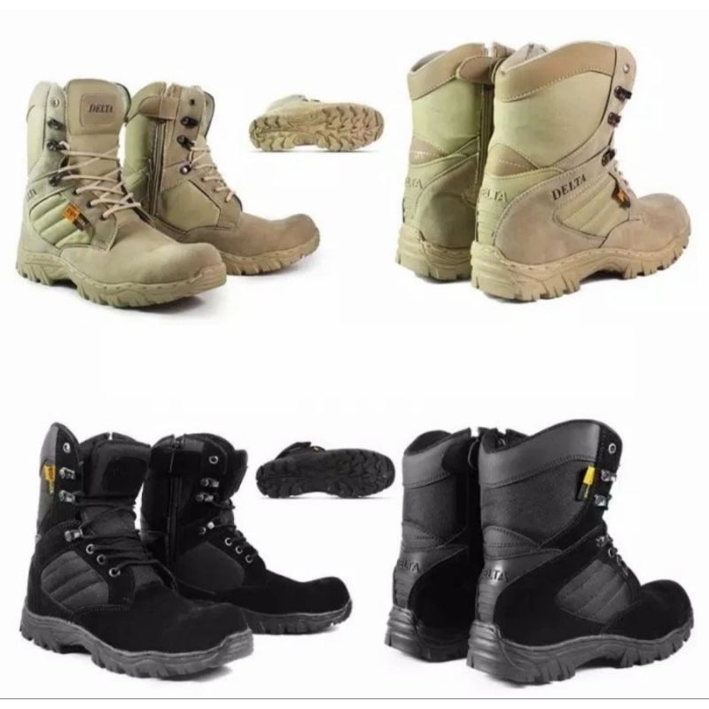 Jual SEPATU DELTA CORDURA TINGGI 8 ENC UJUNG BESI | Shopee Indonesia