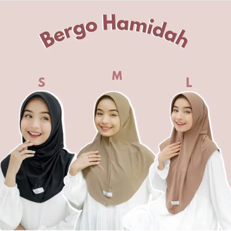 Jual Bergo Hamidah Size S M L Jersey | Hamidah Size S M L | Shopee Indonesia