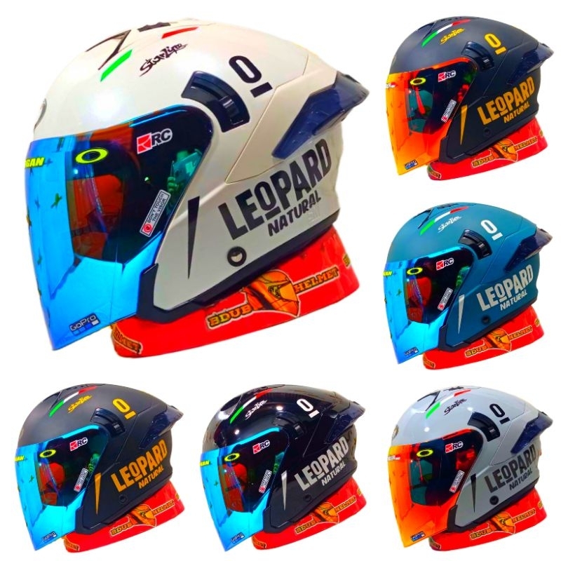 Jual Helm KYT Nfj White leopard (PAKET GANTENG) | Shopee Indonesia