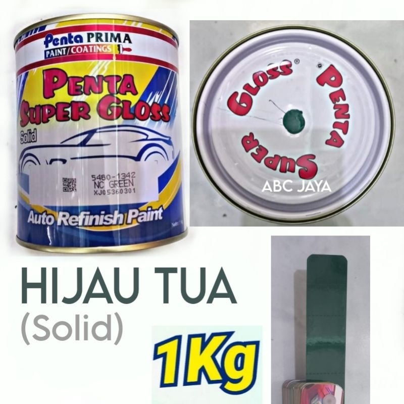 Jual Cat Penta Super Gloss 5460-1342 NC Green 1Kg Hijau Tua Ijo Solid ...