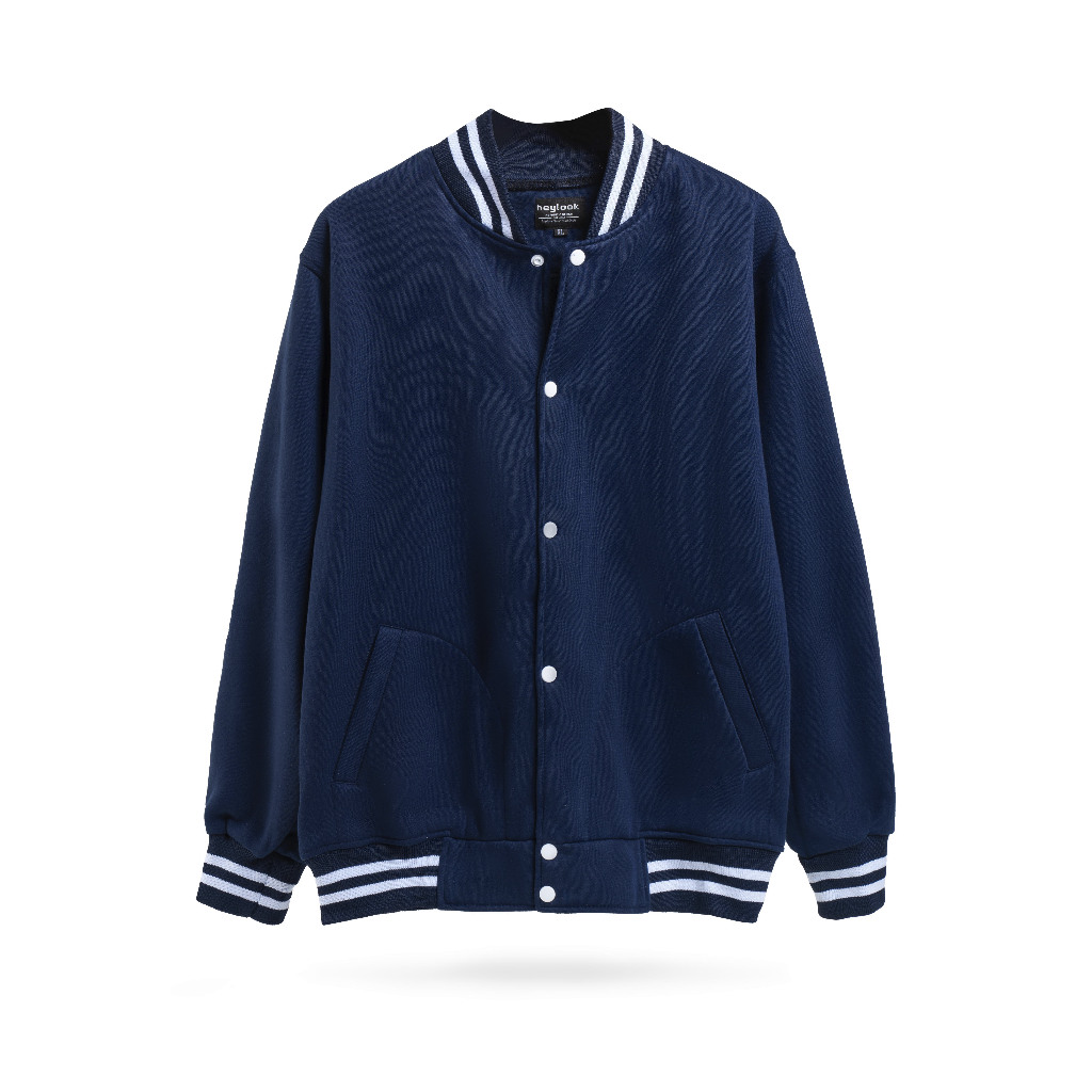 Jual HEYLOOK Official - Jaket Varsity Pria Bahan Fleece Model Distro ...