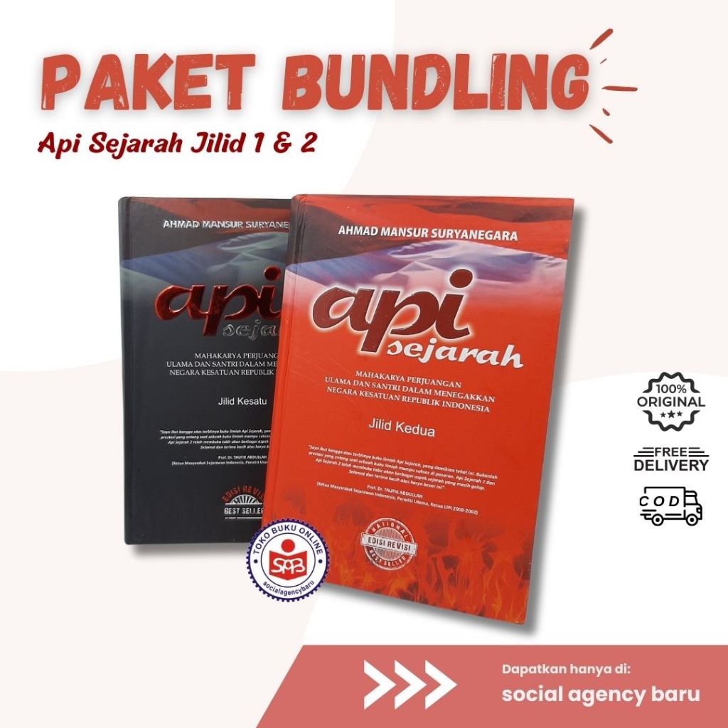 Jual Api Sejarah Paket Jilid 1 Dan 2 Original - Ahmad Mansyur ...
