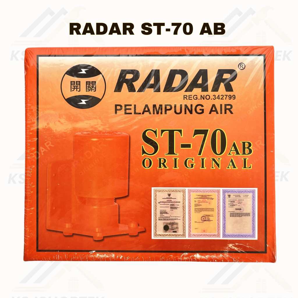 Jual Radar OTOMATIS TOREN ST 70ab ORANGE / Pelampung Air Otomatis Toren ...
