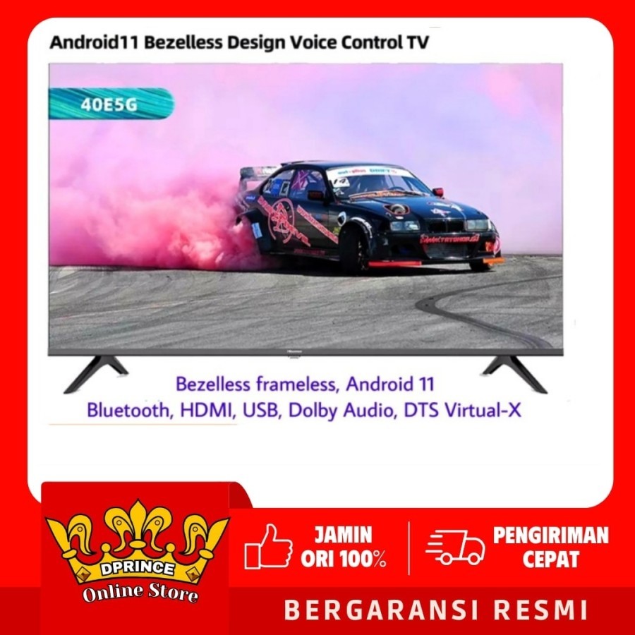 Jual Hisense 40 inch FHD Android 11 Smart TV-Bezelless -Dolby 40E5G ...