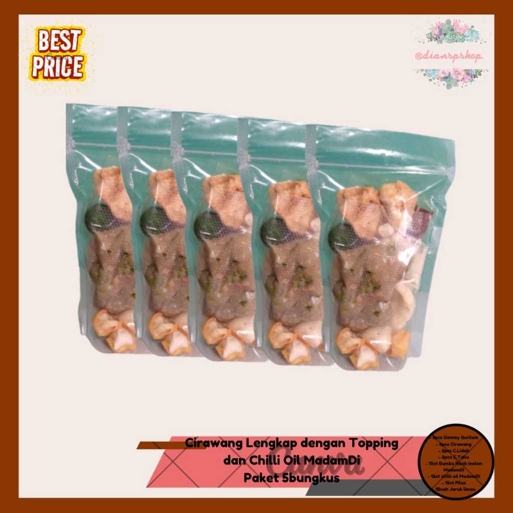 Jual Cirawang Baso Aci Bawang Tulang Rangu dengan Chilli Oil MadamDi ...