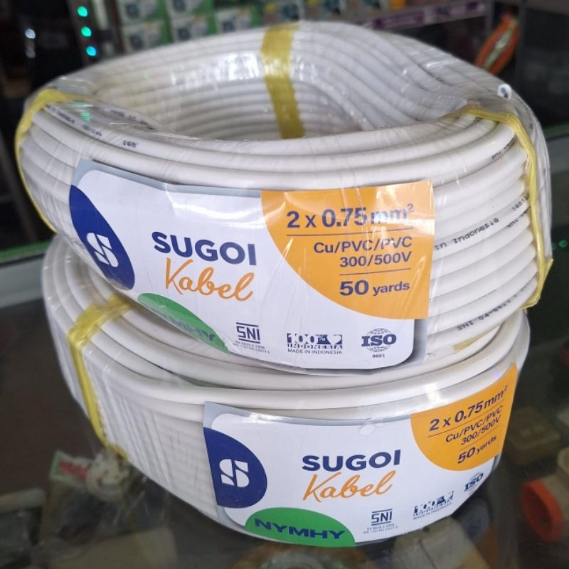 Jual KABEL LISTRIK HYO SERABUT 2X0,75 , 2X1,5, 2X2,5 (50 yard) SNI. | Shopee Indonesia