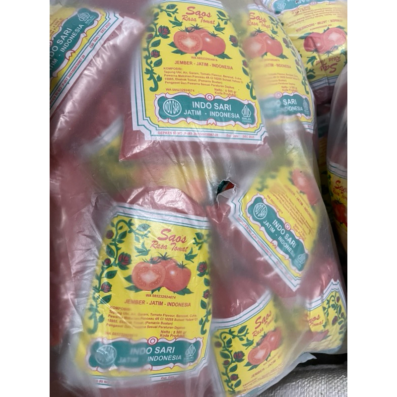 Jual saos kuncrit indosari rasa tomat kemasan 500 g | Shopee Indonesia
