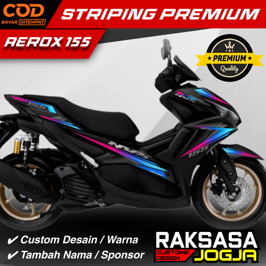 Jual striping aerox new vietnam thailnd,stripping nvx aerox old motif ...