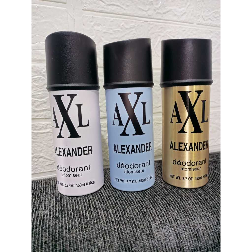 Jual AXL Alexander Body Spray Deodorant 150ML | Shopee Indonesia