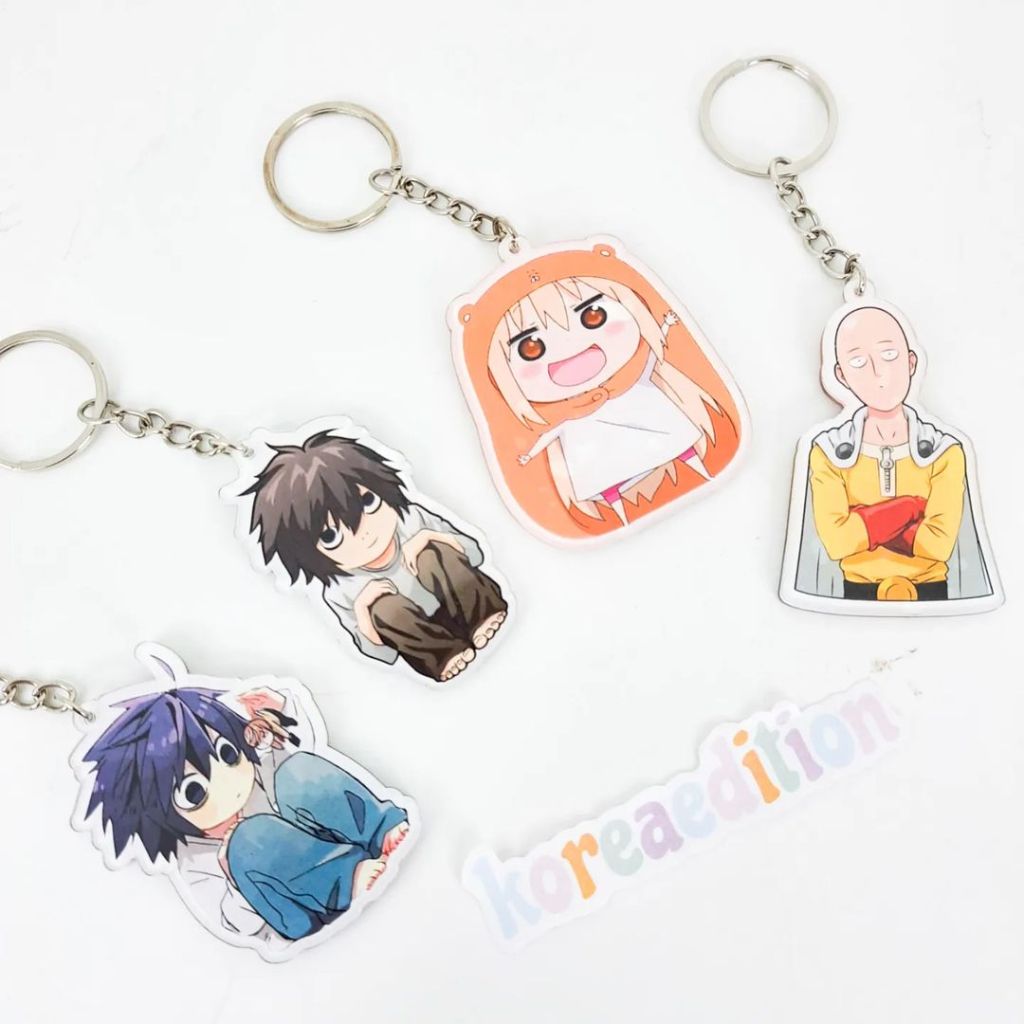 Jual Gantungan Kunci Keychain Keyring Akrilik Anime Death Note Umaru ...