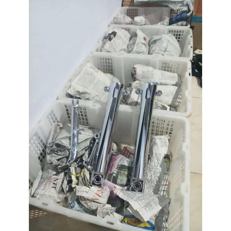 Jual BOTTOM SHOCK DEPAN MEGAPRO MP ORI CROM | Shopee Indonesia