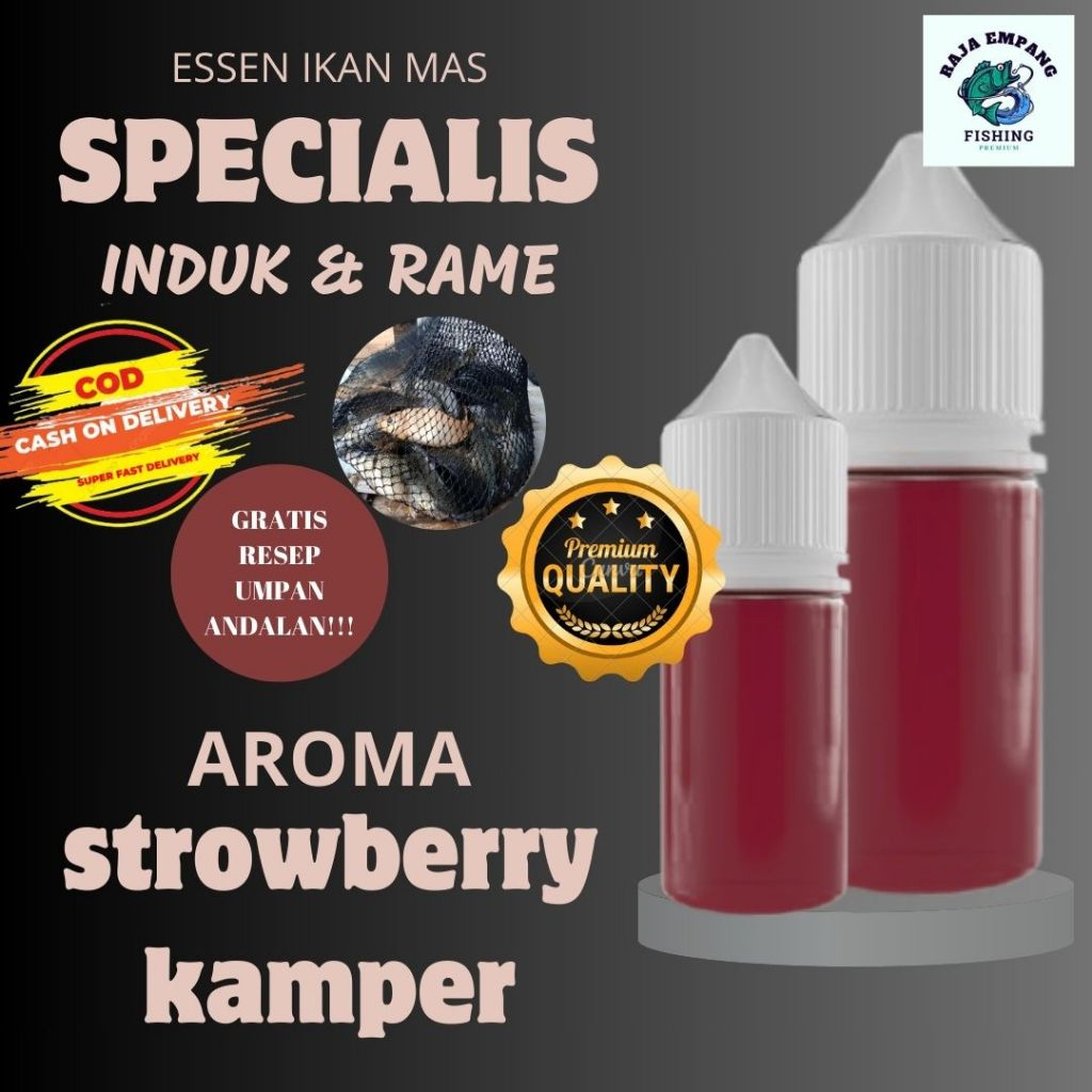 Jual ESSEN MANCING IKAN MAS STROBERI KAMPER ESSEN OPLOSAN IKAN MAS ...