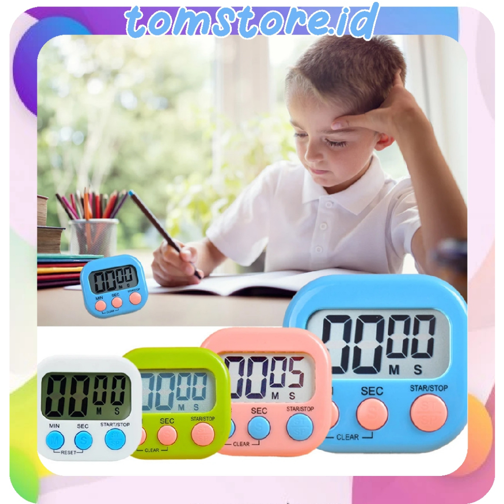 Jual TOMSTORE.ID DIGITAL KITCHEN TIMER JAM ALARM STOPWATCH ALAT MASAK ...