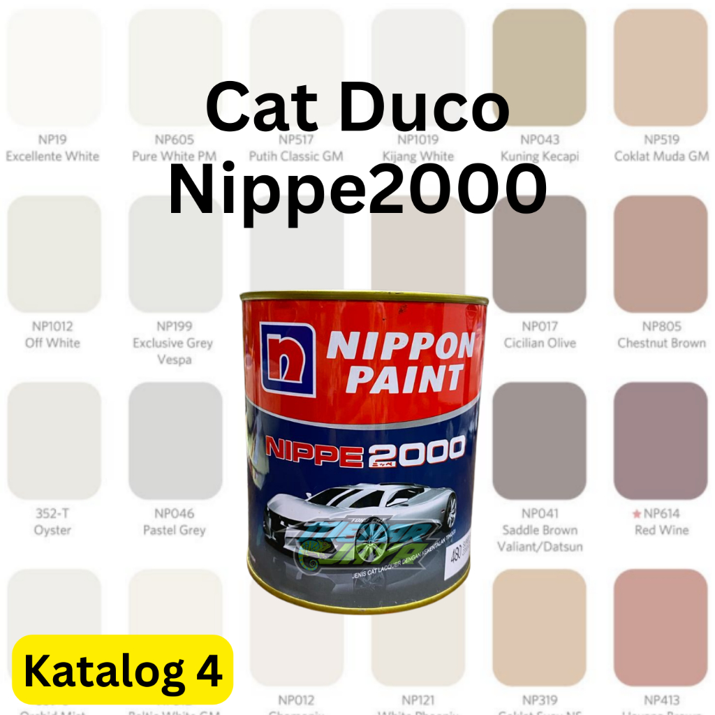 Jual Cat Duco Nippe 2000 1liter (KATALOG 4) | Shopee Indonesia