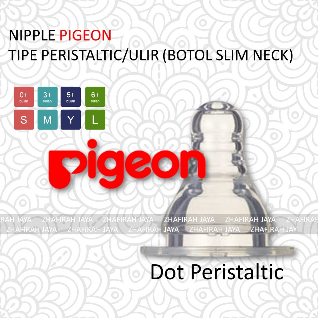 Jual Pentil Dot Pigeon Bulat Peristaltic ukuran S 0bln+ M 4bln+ Y 6bln+ L 8bln+ / Pentil Dot ...