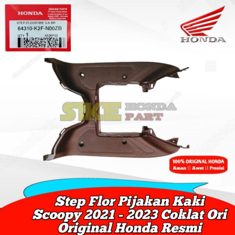 Jual 64310-K2F-N00ZB Step Floor Pijakan Kaki Matte Coklat Scoopy Keylees 2021-2023 Coklat Ori ...