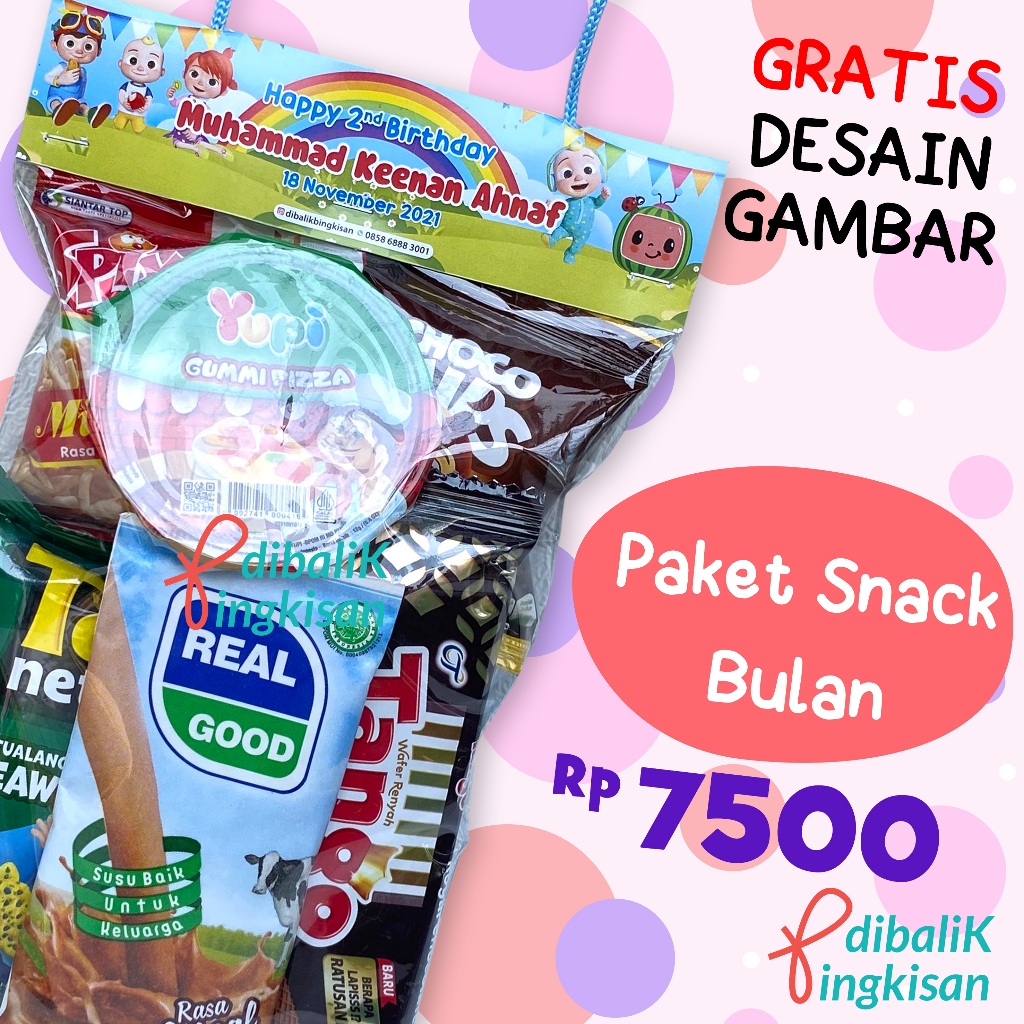 Jual Paket Snack Ulang Tahun Anak / Bingkisan / Gift Snack Ultah ...