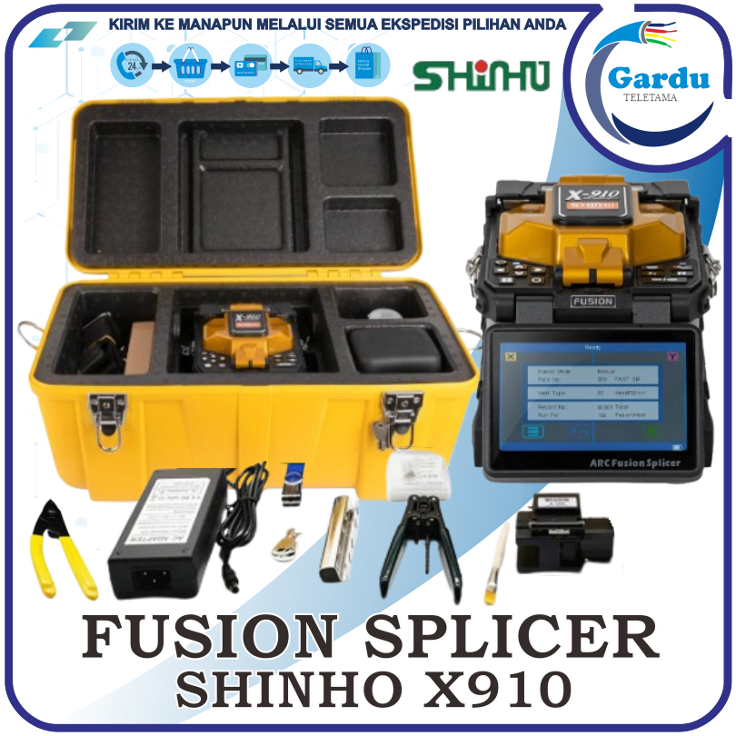 Jual Optical Fiber Fusion Splicer 6 Motor Shinho X910 | Shopee Indonesia