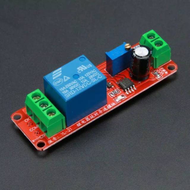 Jual Modul DC 5V 12V Pull Delay Timer NE555 Switch Relay Adjustable ...