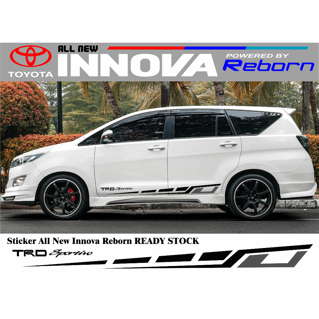 Jual STICKER TOYOTA INNOVA REBORN SIMPLE STICKER VARIASI MOBIL INNOVA ...