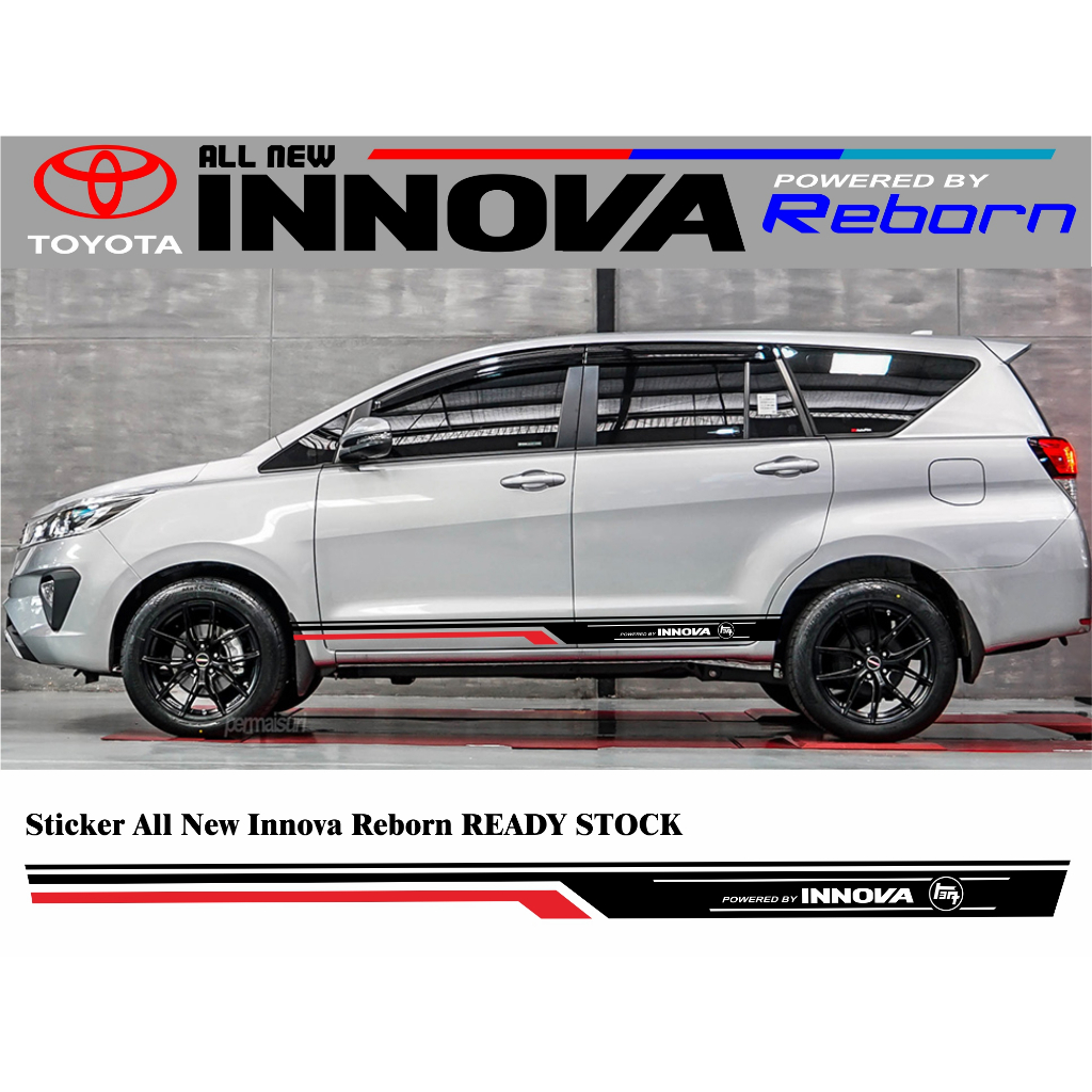 Jual STICKER TOYOTA INNOVA REBORN STICKER BODY SAMPING INNOVA REBORN ...