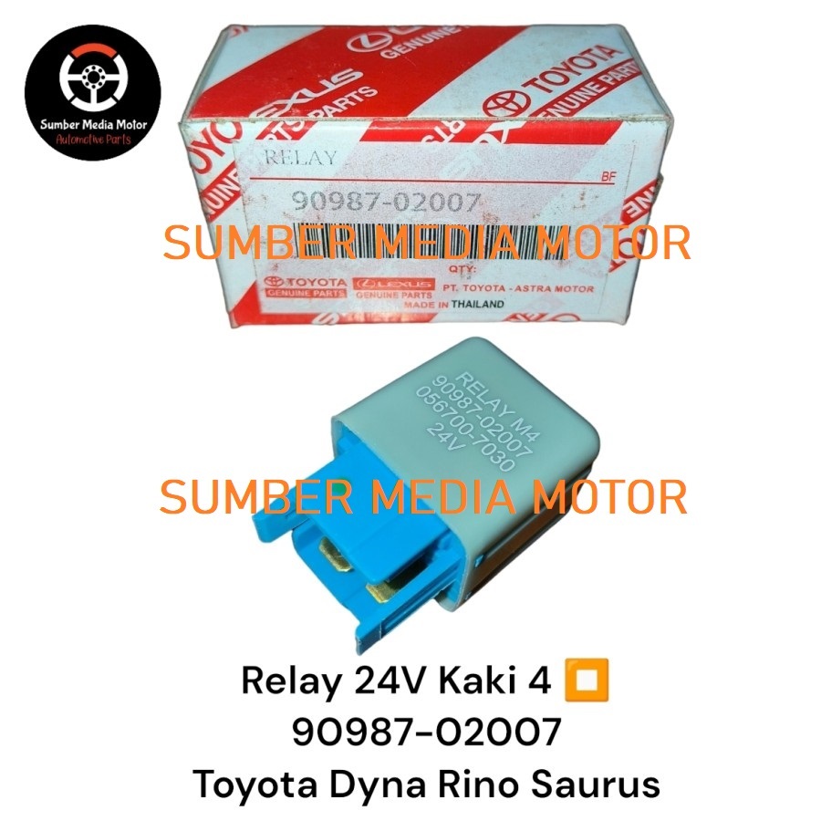 Jual Toyota Relay 24V 4 Kaki 90987-02007 Toyota Dyna Saurus, Rino ...