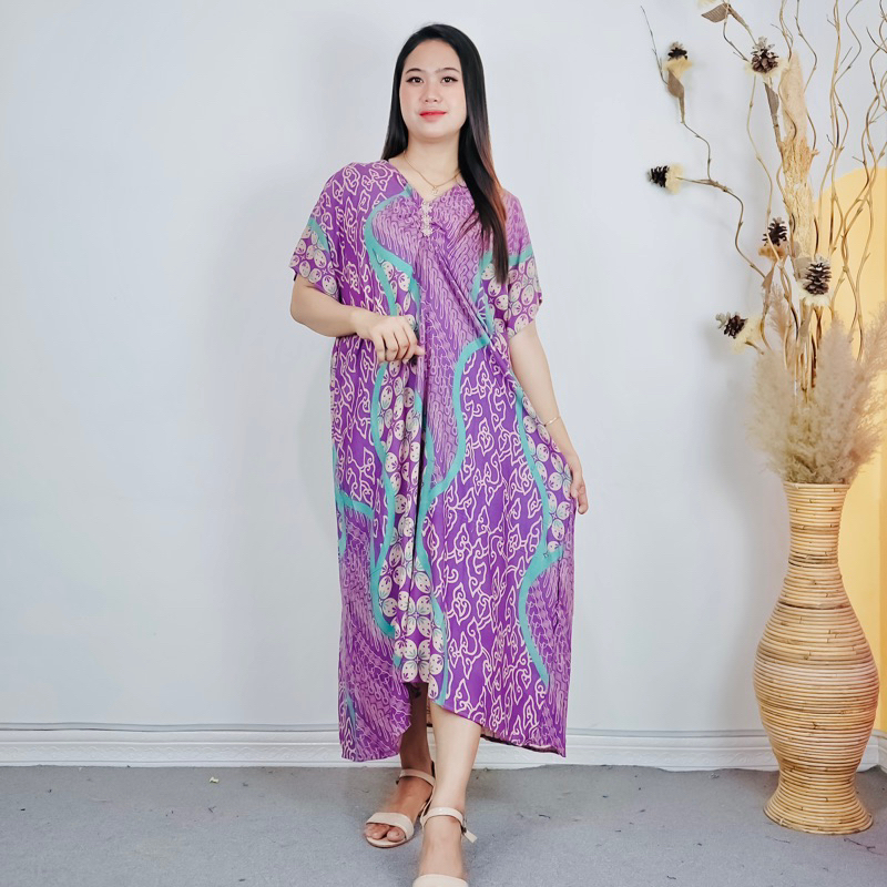 Jual Daster Cantik Motif Batik Rayon Jumbo LD130 | Shopee Indonesia