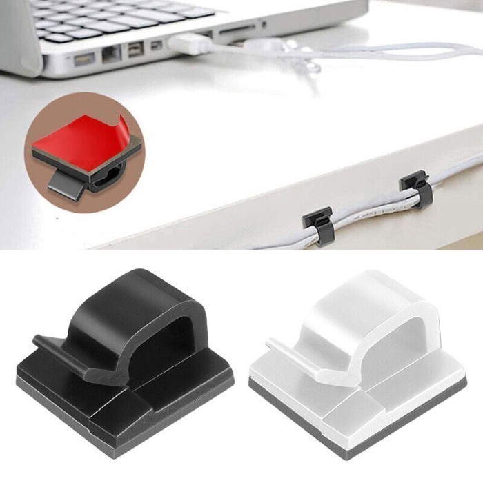 Jual Klip Kabel Tempel Klem Kabel Pengikat Perapih Clip Cable ...