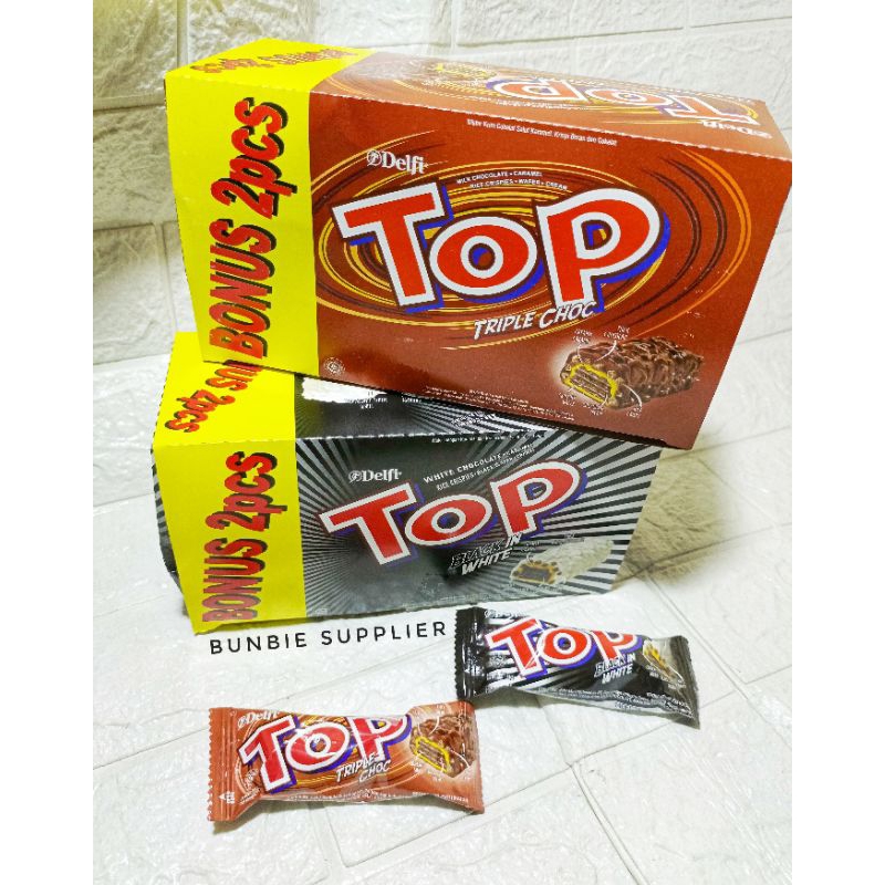 Jual Delfi TOP Cokelat Isi 24pcs Bonus 2pcs (BOX) | Wafer Chocolate ...