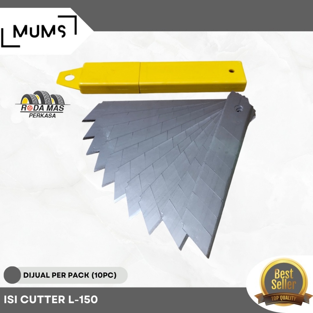 Jual Isi Cutter Besar Refill Kater Vico L150 L-150 Pisau Cutter Blade ...