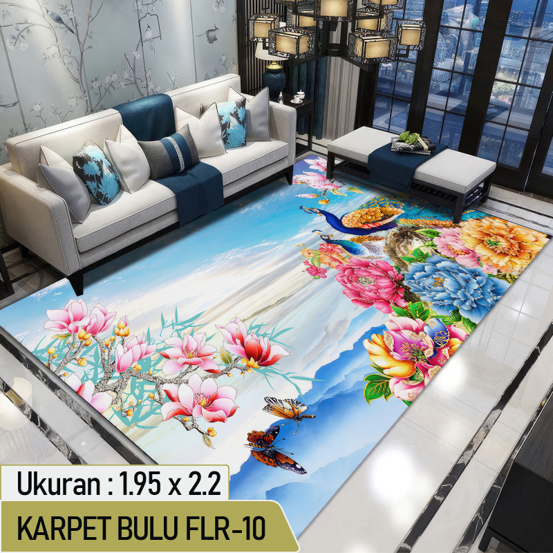 Jual Ai Home Karpet Bulu Rasfur Ukuran 220X195cm Karpet Lantai Bulu ...