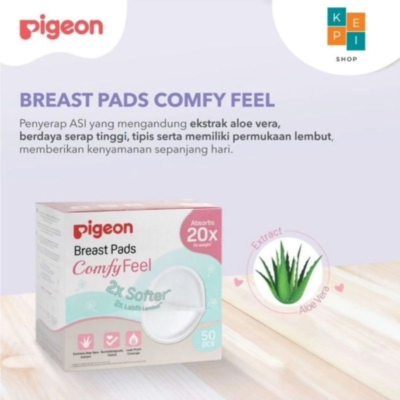Jual Pigeon Breast Pads Pigeon Comfy Feel 50 pcs - Penyerap ASI ...