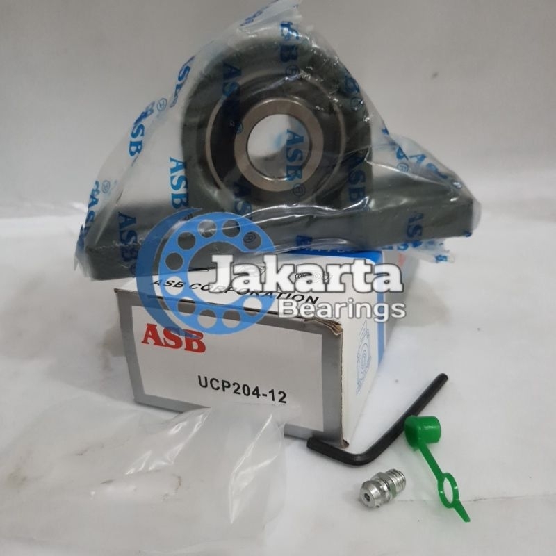 Jual UCP 204-12 Bearing duduk / Laker / Laher Pillow Block UCP204-12 ass 3/4 inchi 19mm ASB ...
