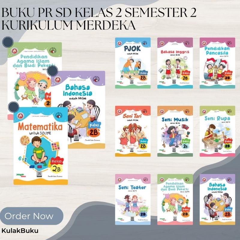 Jual Buku PR/LKS Interaktif SD kelas 2 Semester 2 Kurikulum Merdeka Intan Pariwara TH 2024 ...