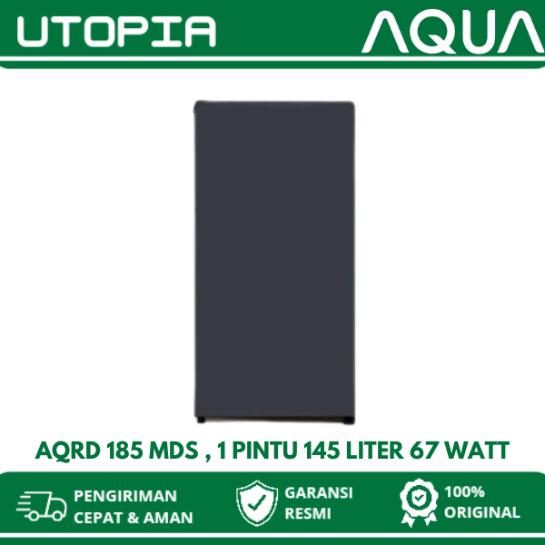 Jual AQUA KULKAS AQRD185MDS / AQRD 185 MDS , 1 PINTU 145 LITER 67 WATT | Shopee Indonesia