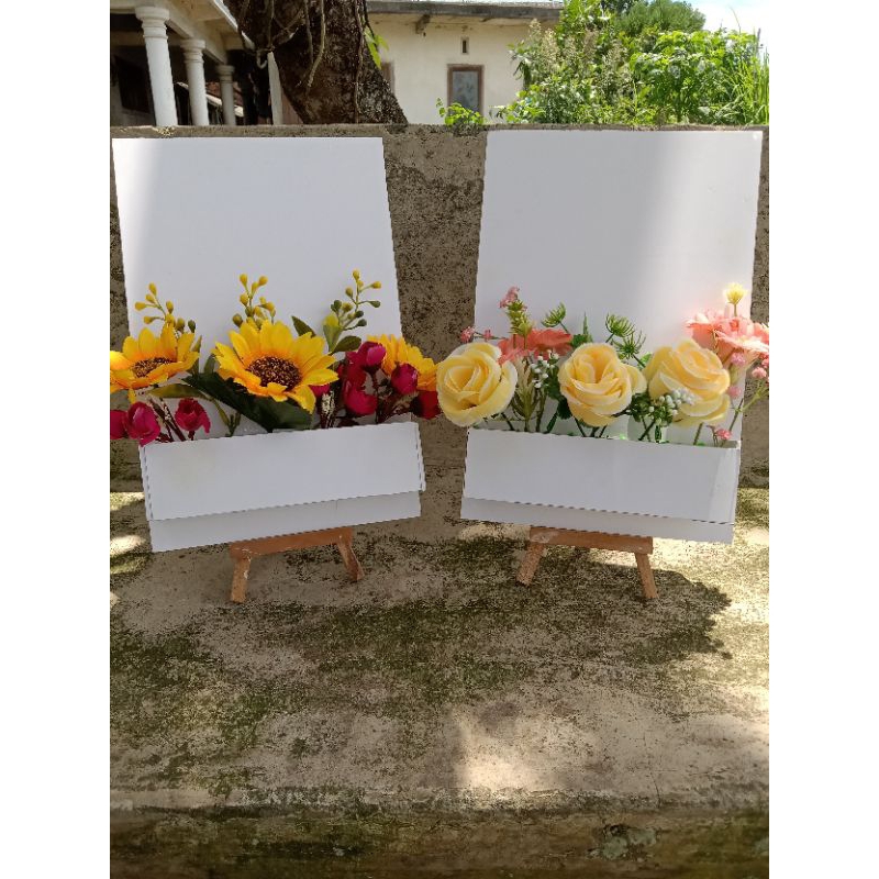 Jual PREMIUM Papan ucapan mini 20 x 30 | Standing Flower Box warna ...