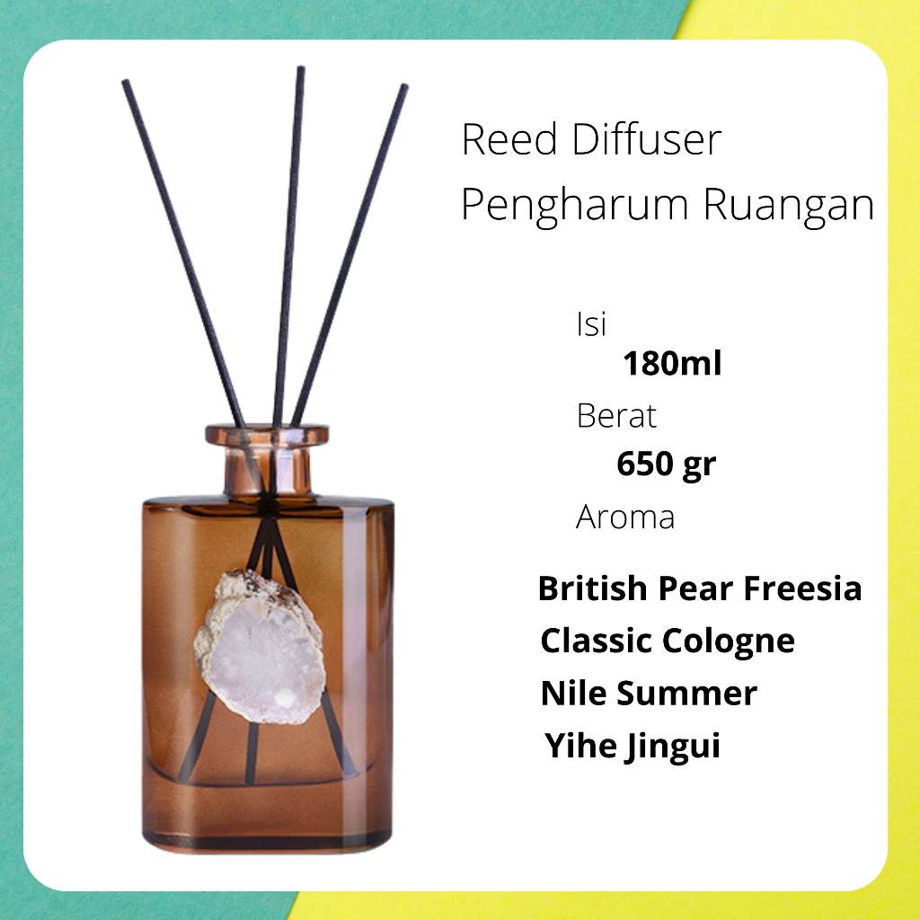 Jual CAPRI & COOL Reed Diffuser Stick 180ml Pengharum Ruangan ...