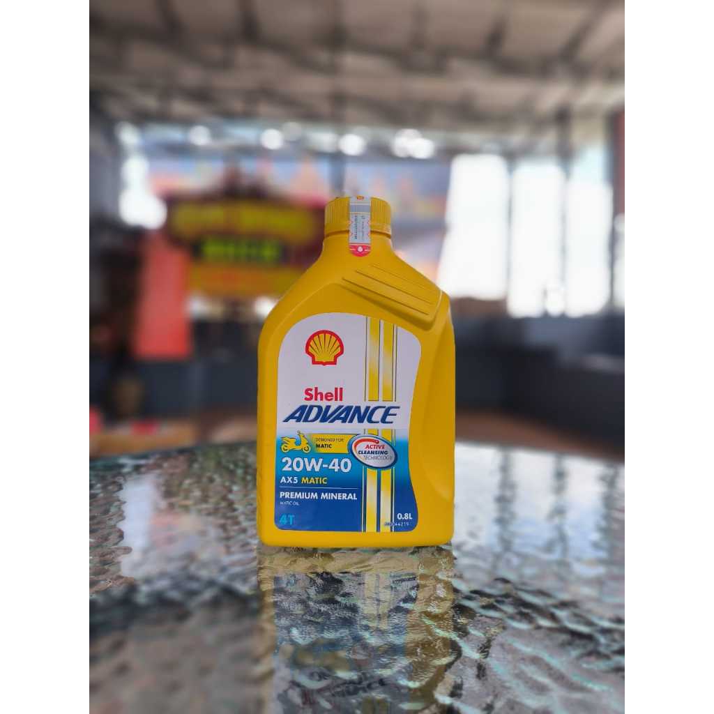 Jual OLI SHELL MATIC AX5 20W-40 800ML OLI MOTOR MATIC HONDA YAMAHA ...