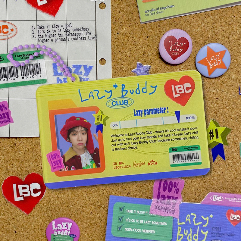 Jual LAZY BUDDY ID PHOTO HOLDER | FRAME KEYCHAIN | Shopee Indonesia