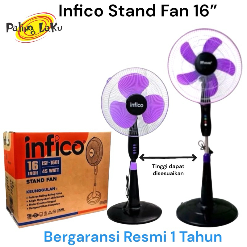 Jual Infico Kipas Angin Berdiri Stand Fan - 1601 - 16 Inch | Shopee ...