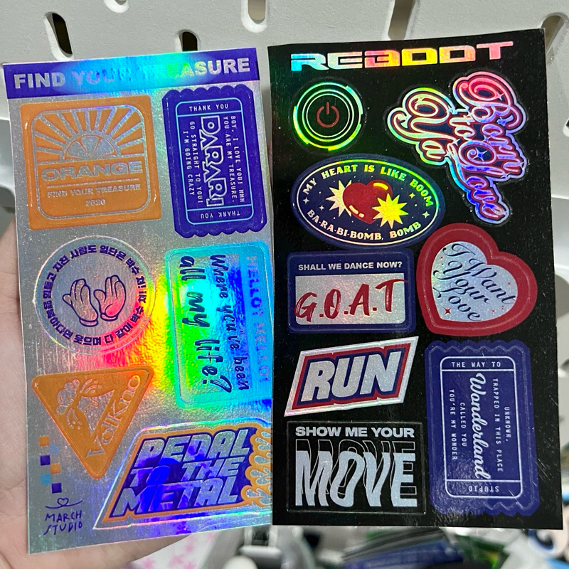 Jual Find Your Treasure glitter hologram sticker / deco sticker trejo ...